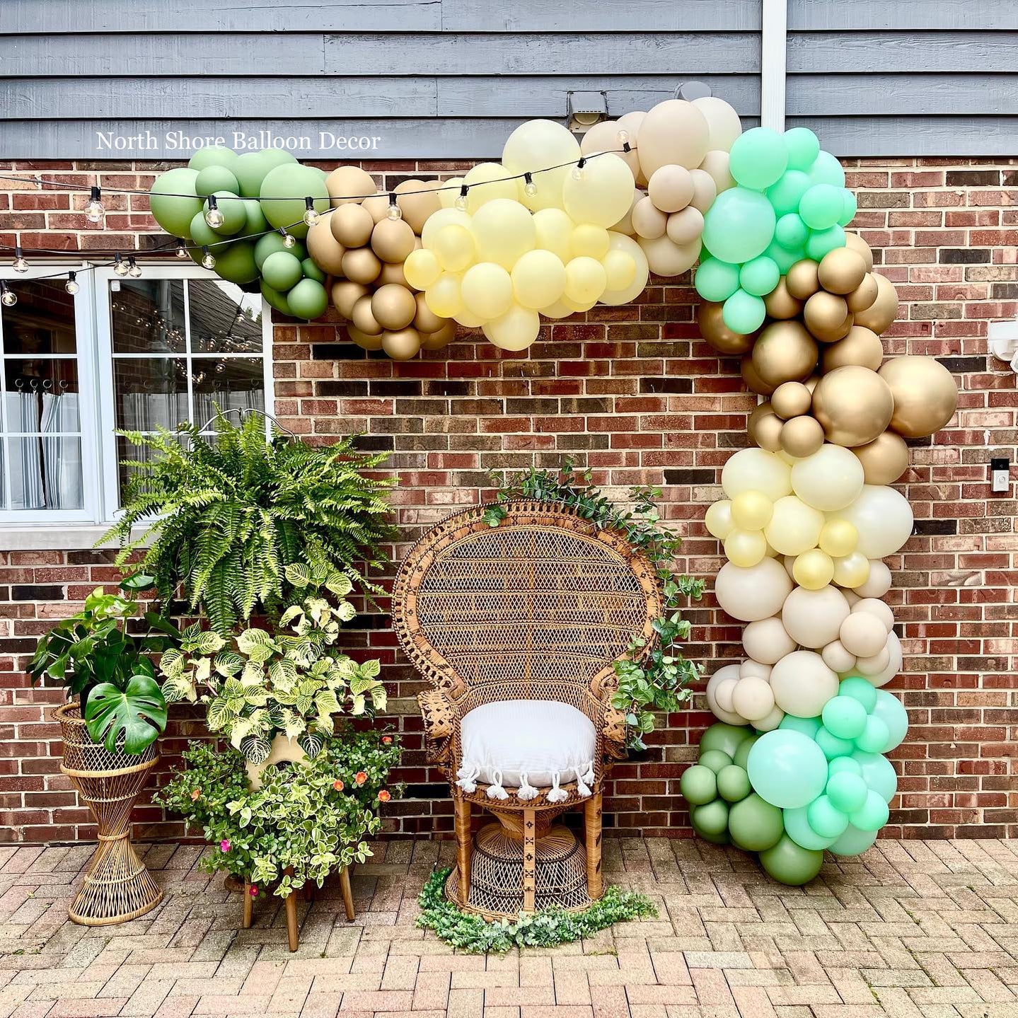 Wicker Shower Organic Garland